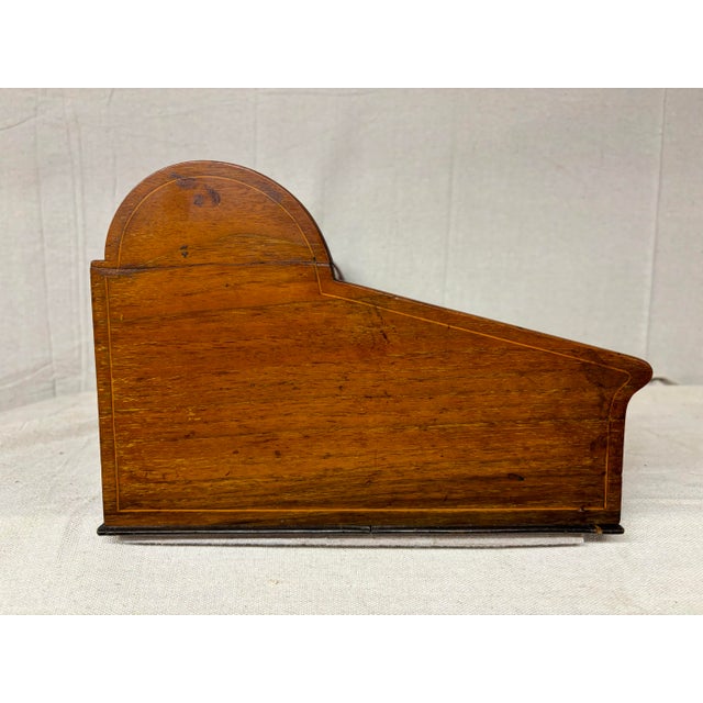 Antique English Roll Top Writing Slope | Chairish