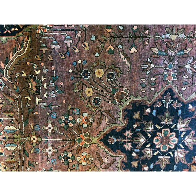 Antique Rare Purple Ground Persian Ferahan Sarouk Rug | Chairish