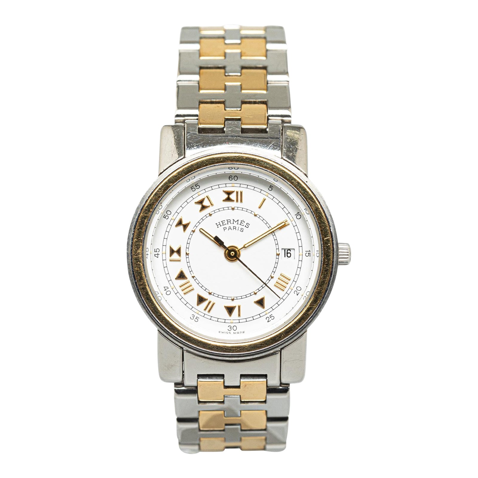 Hermès Quartz Stainless Steel Carrick Watch | Chairish