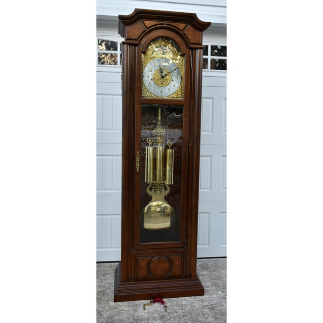 Vintage Hamilton Lancaster Transitional Style Walnut & Burl ...