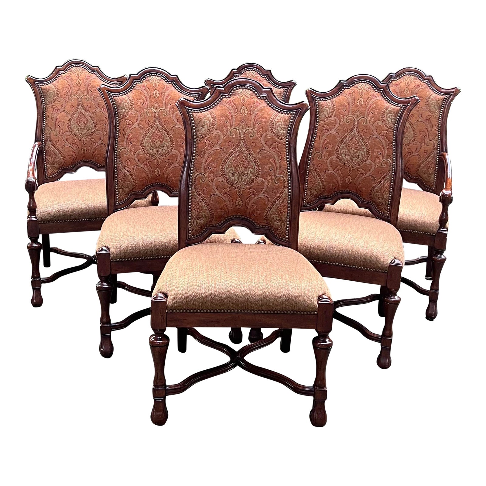 Ferguson Copeland Louis XVIII Siena Dining Chairs - Set of 6 | Chairish