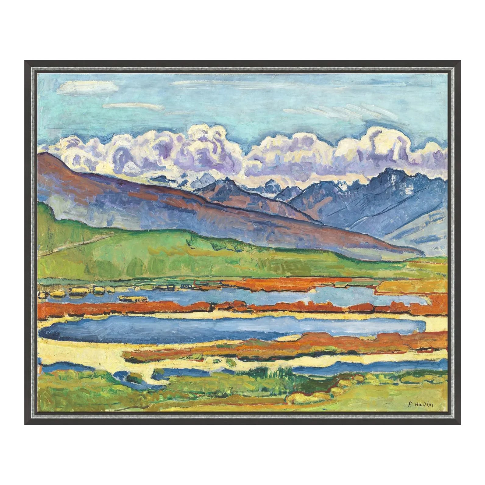 Tonal Landscape I Canvas - Hand Embellished Framed Art | Chairish