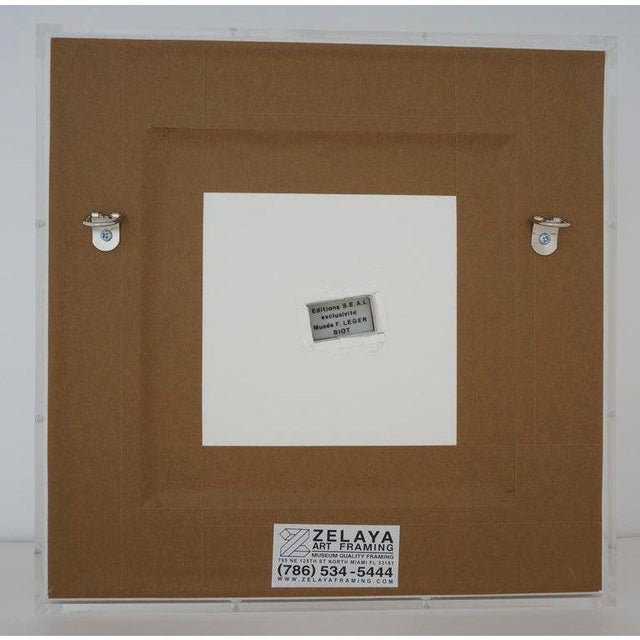 Vintage Framed Fernand Leger Porcelain Plates - a Set of 4 Different in ...