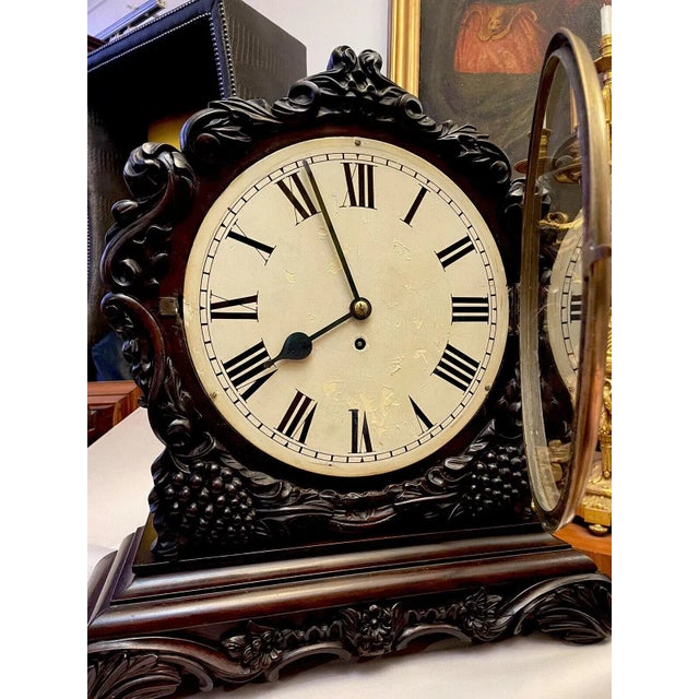 Large Regency Period 19th Century English Fusee Bracket Clock | Chairish