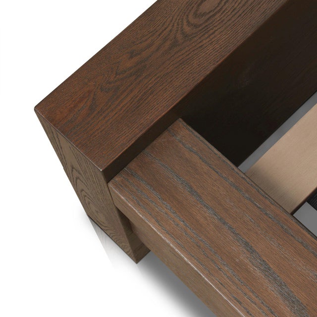 Torrington Bed - Umber Oak, Queen | Chairish