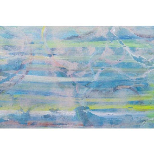 1990s James Canavan Large Modern Abstract Oil Painting on Canvas | Chairish