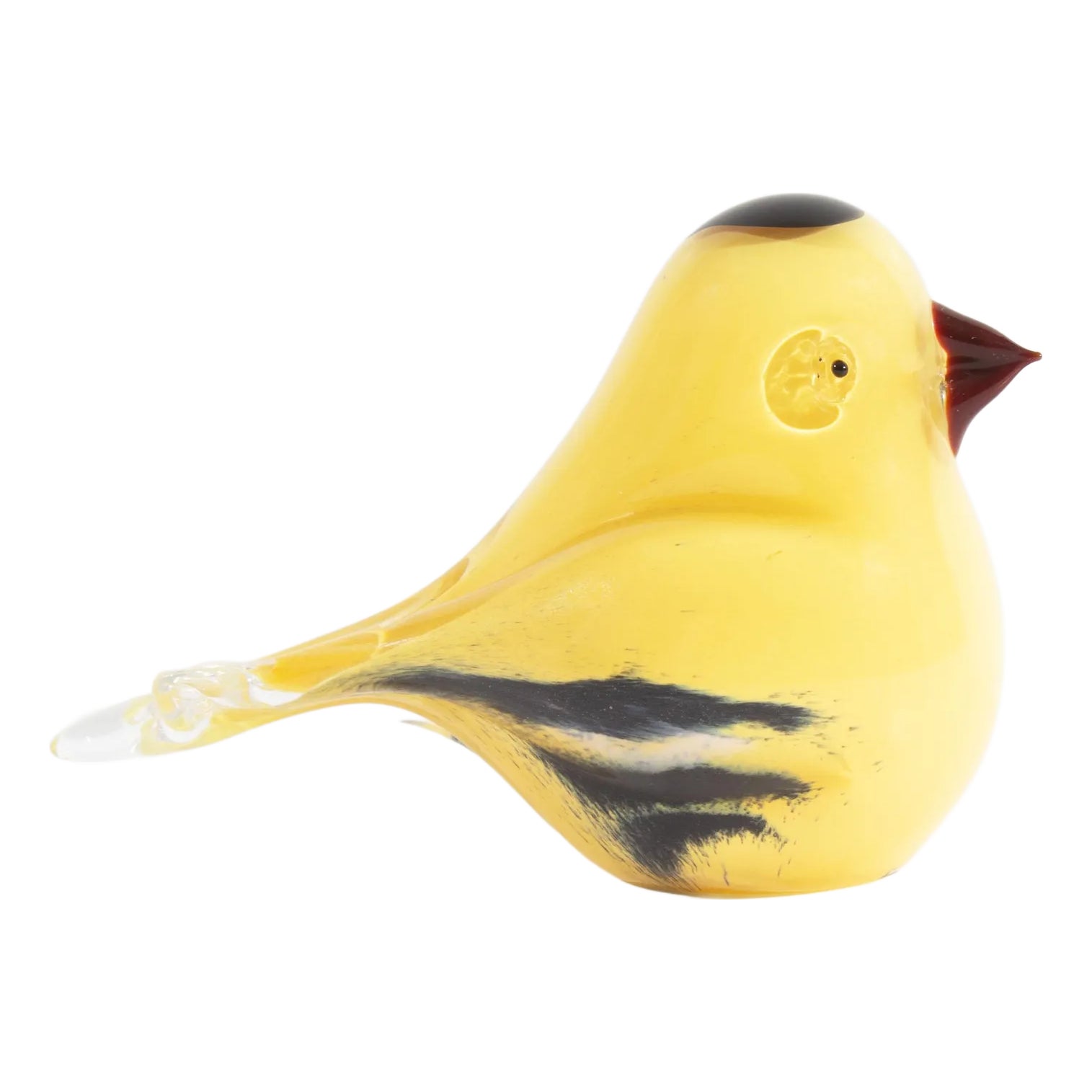 Chris Sherwin 2013 Art Glass Bird Paperweight | Chairish