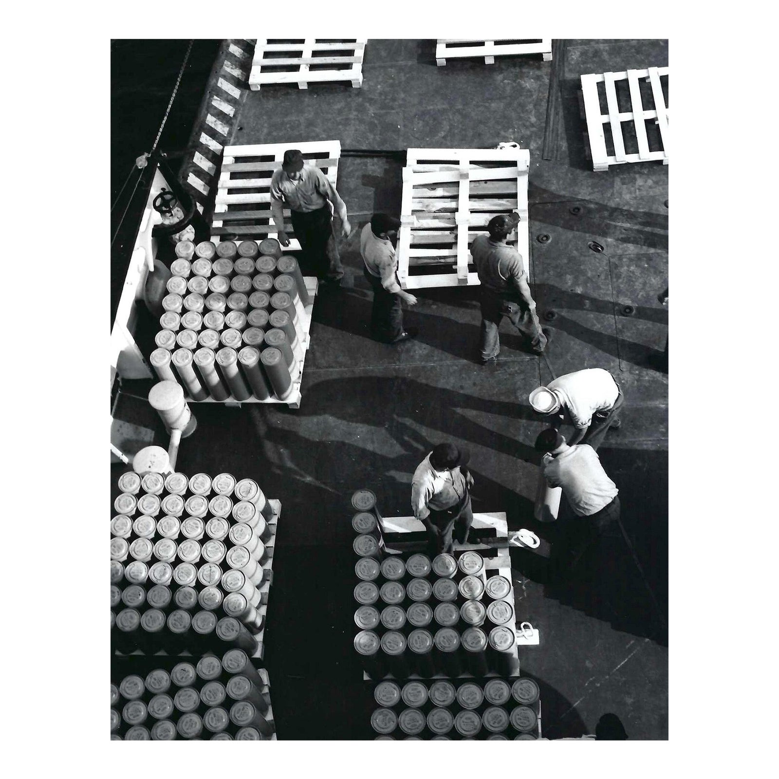 1970s Coast Guard Dock Workers Photograph | Chairish