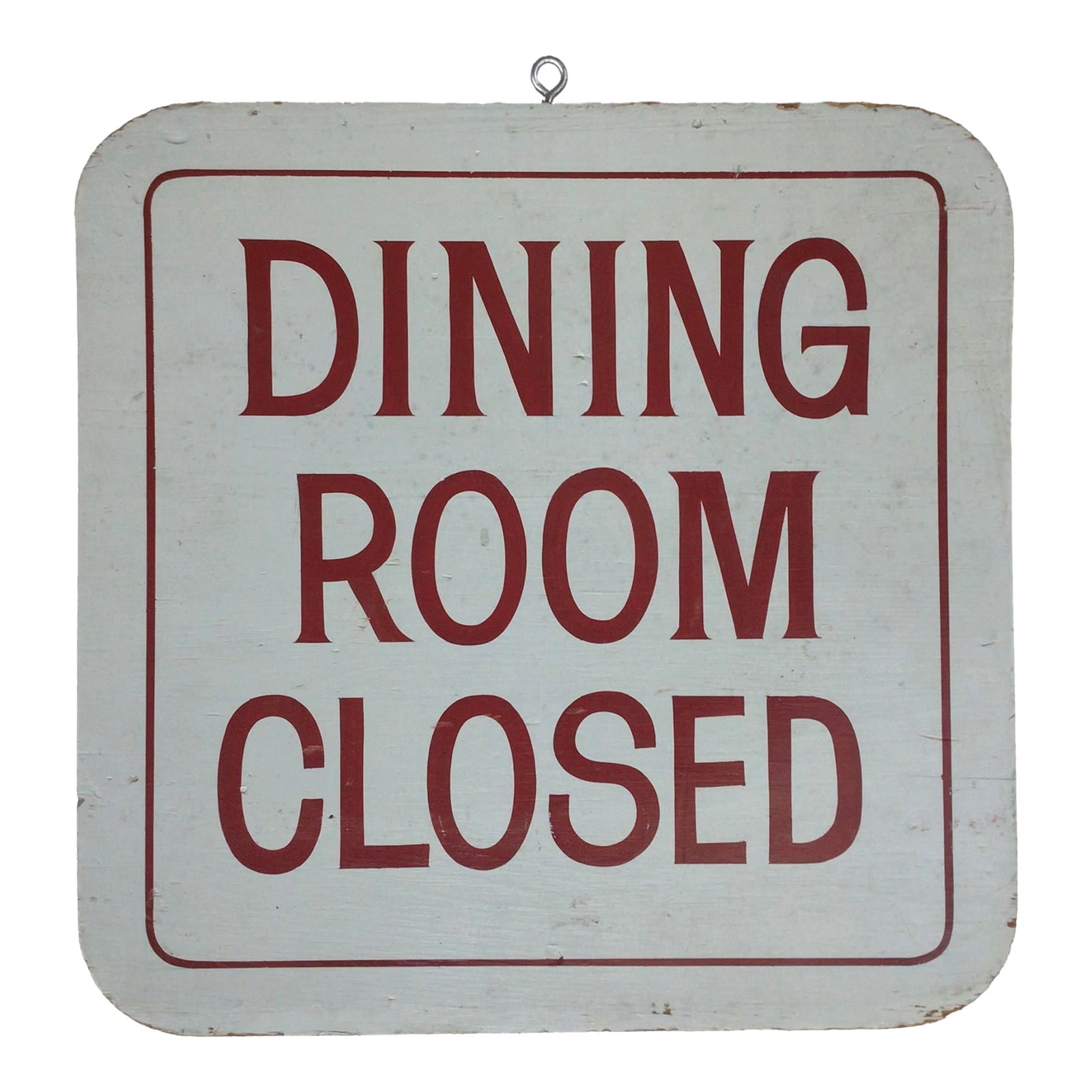 Vintage Dining Room Closed / Please Wait Sign | Chairish