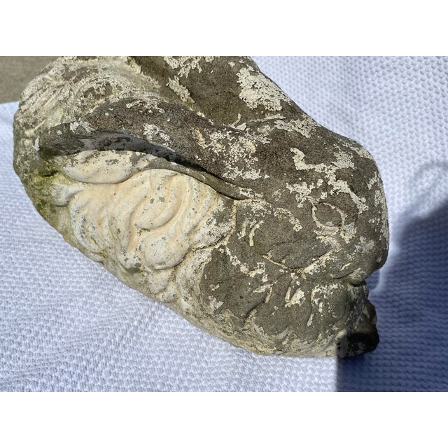 Antique English Cast Stone Garden Rabbit | Chairish