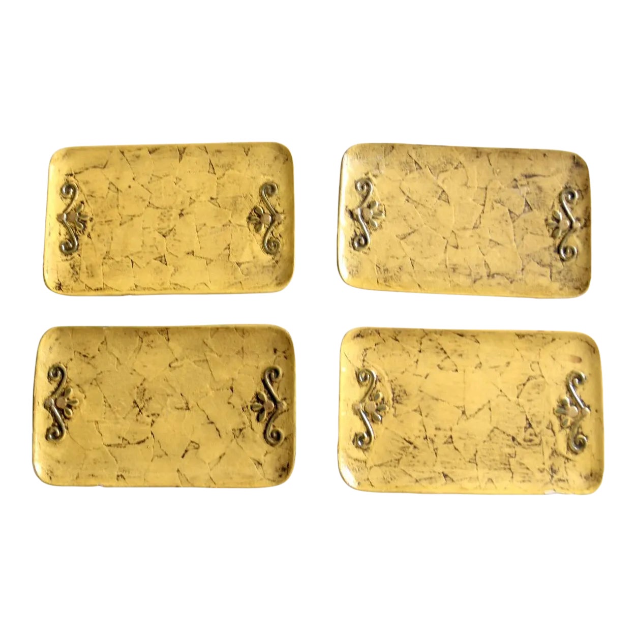 Vintage Fitz & Floyd Japan Paper Mache Plates Set | Chairish