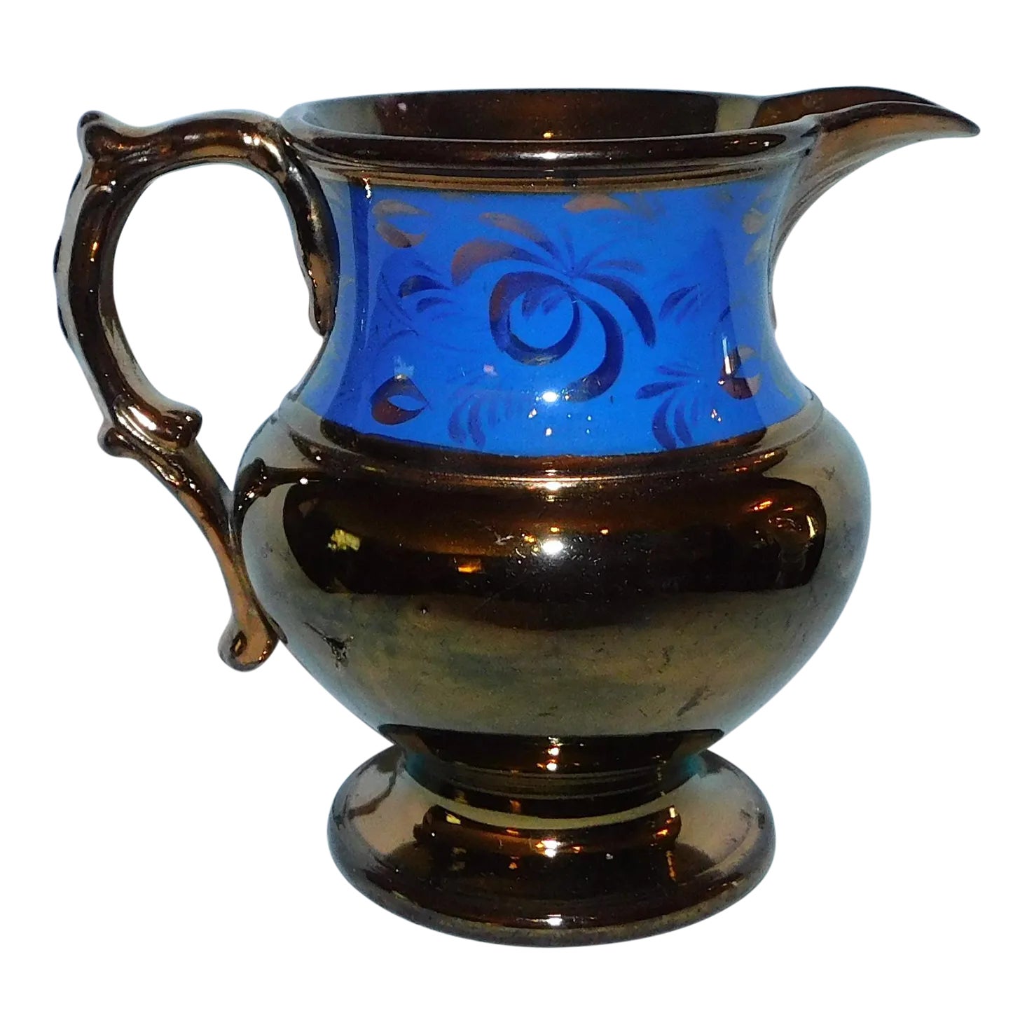 Antique English Copper Lustre Creamer | Chairish