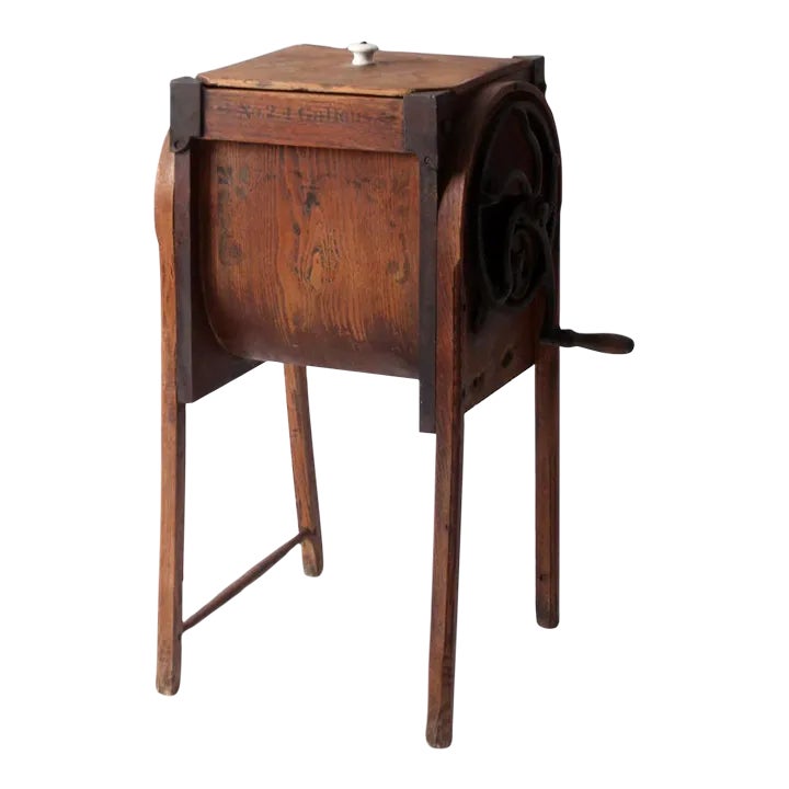 Antique Bent Wood Churn by M Brown Company | Chairish