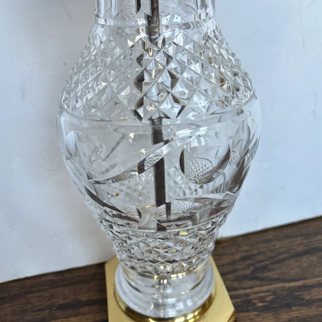 Vintage Waterford Crystal Table Lamp From the 1970s. | Chairish