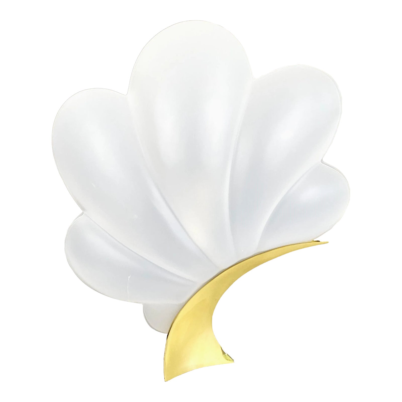 Vintage Clam Shell Rougier Table Lamp | Chairish