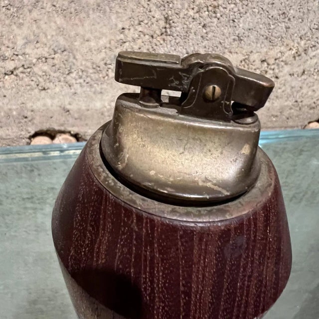 1960s Mod Cigarette Table Lighter Teak Bv Norway | Chairish
