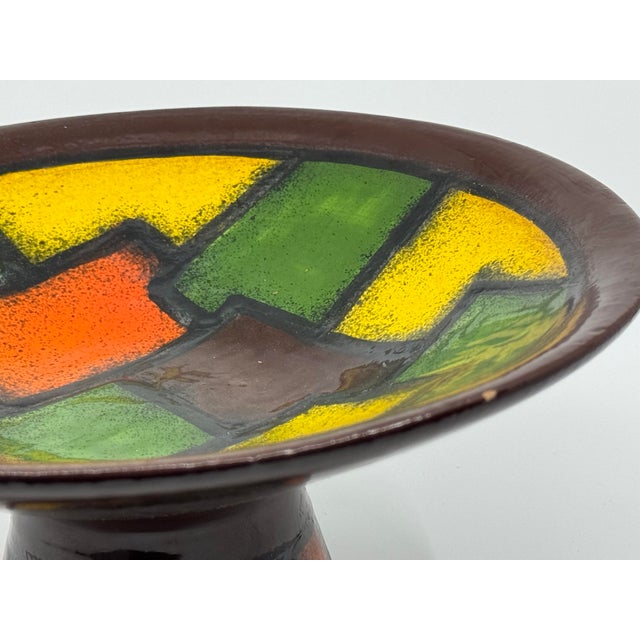 Vintage Bitossi Compote Bowl Stand Mid Century Italian Art Pottery ...