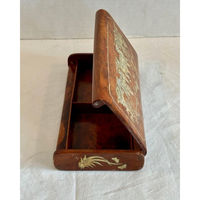 1920s Chinese Inlaid Mother-Of-Pearl Playing Cards Box | Chairish