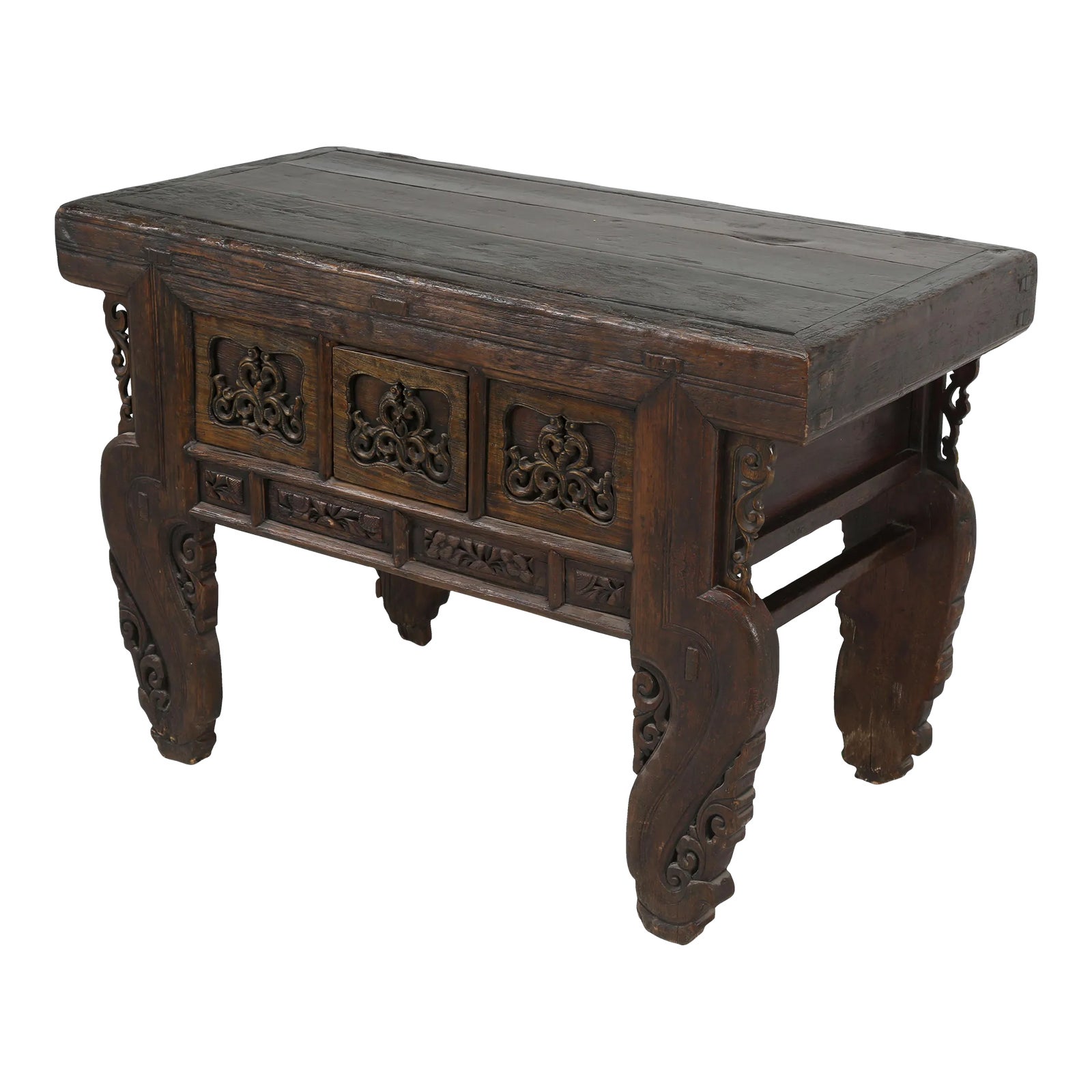Antique Chinese Alter Table Hand-Carved Circa 1900 | Chairish