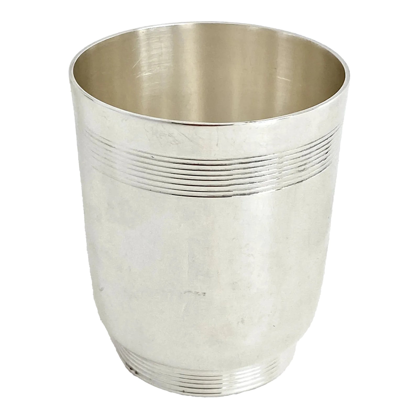 1800s French Silverplate Baby Cup | Chairish