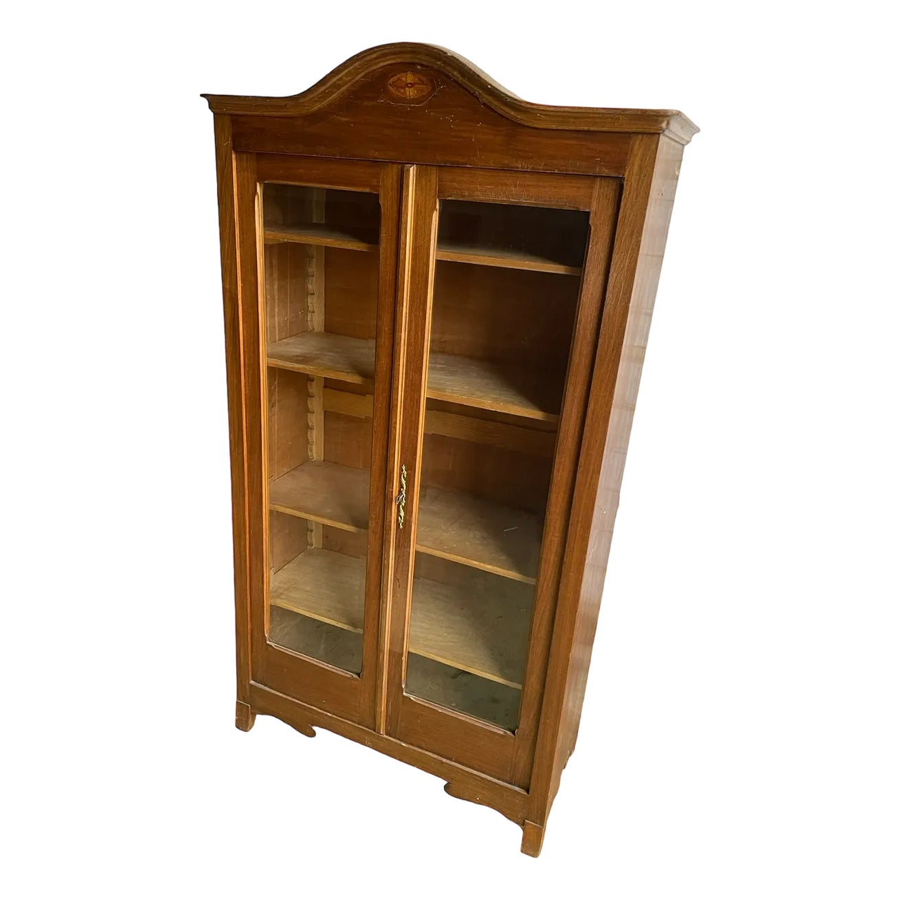 Art-Deco Walnut Library, 1920s | Chairish