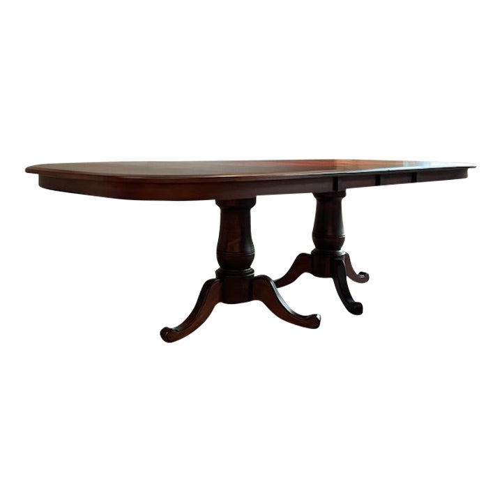 Amish Tables’ Double Pedestal Dining Table | Chairish