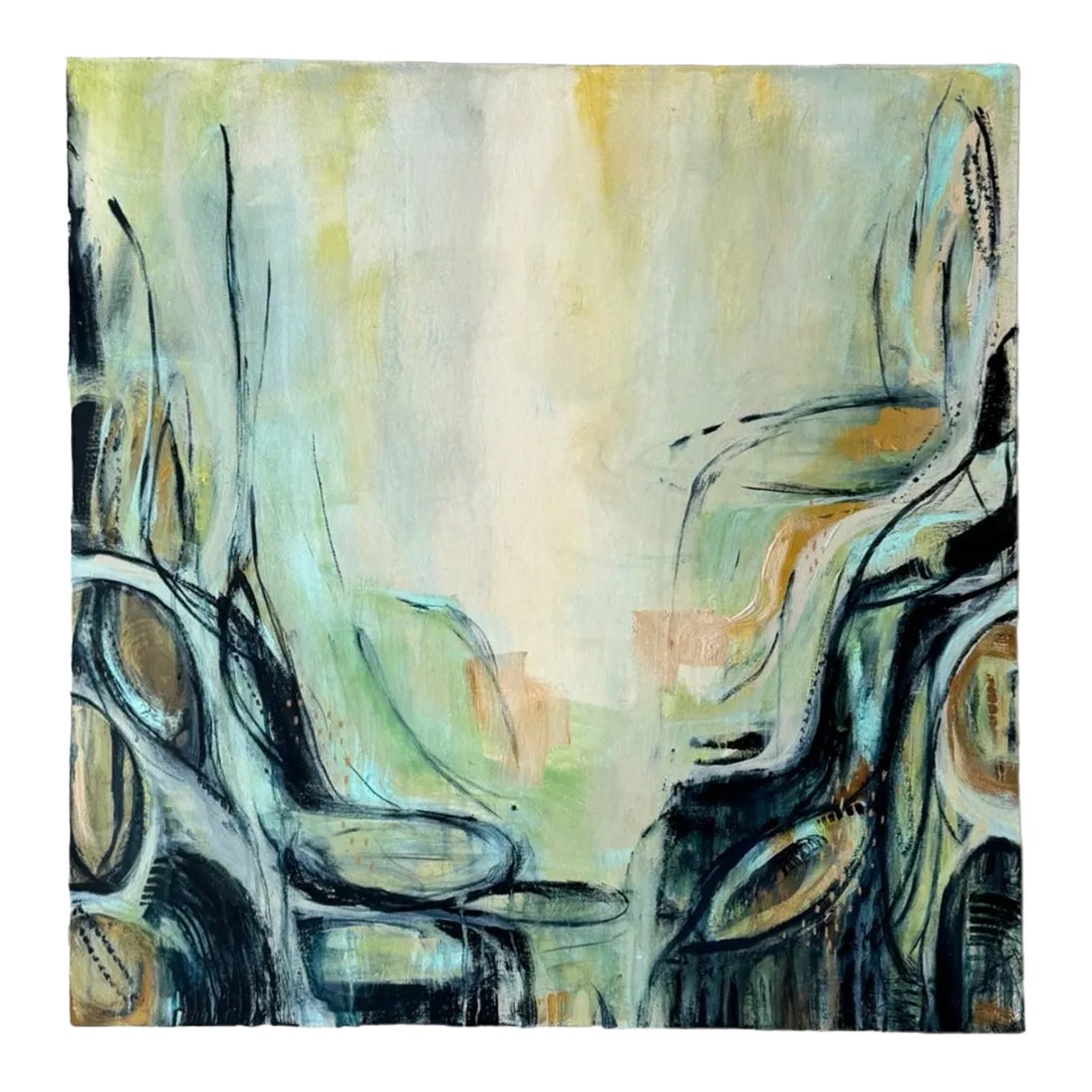 "Nymphaea" Painting by Jamie Rix | Chairish