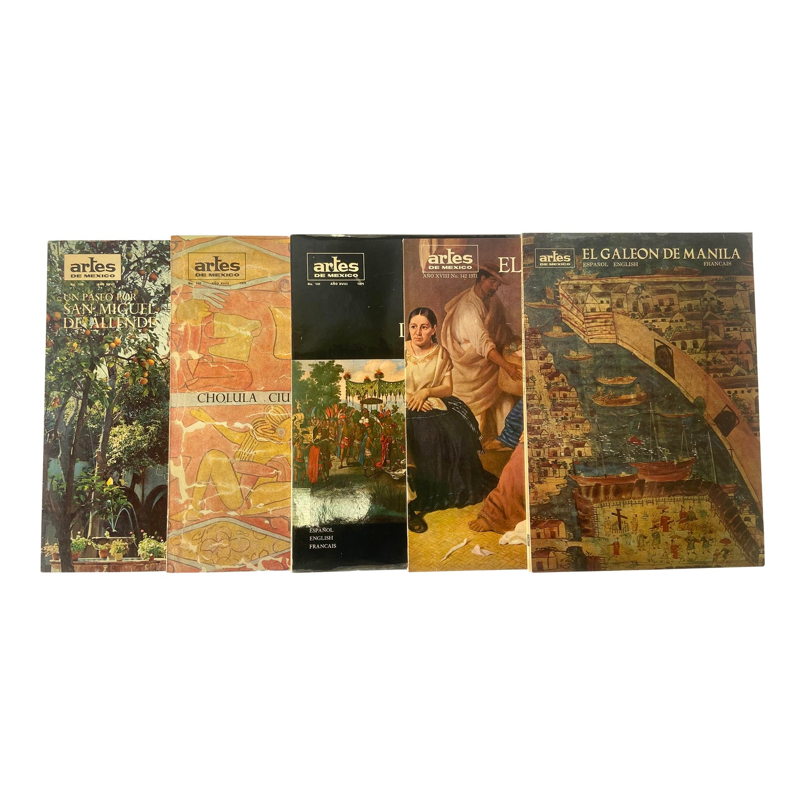 1971 "Artes De Mexico" Mexican Art Magazines Issues 139-143 - Set of 5 ...