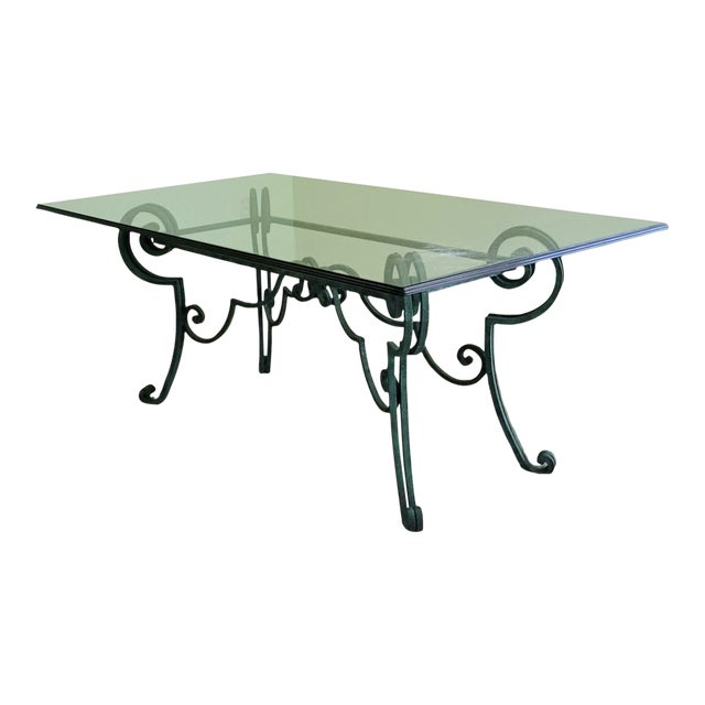 Unique Wrought Iron Dining Table | Chairish