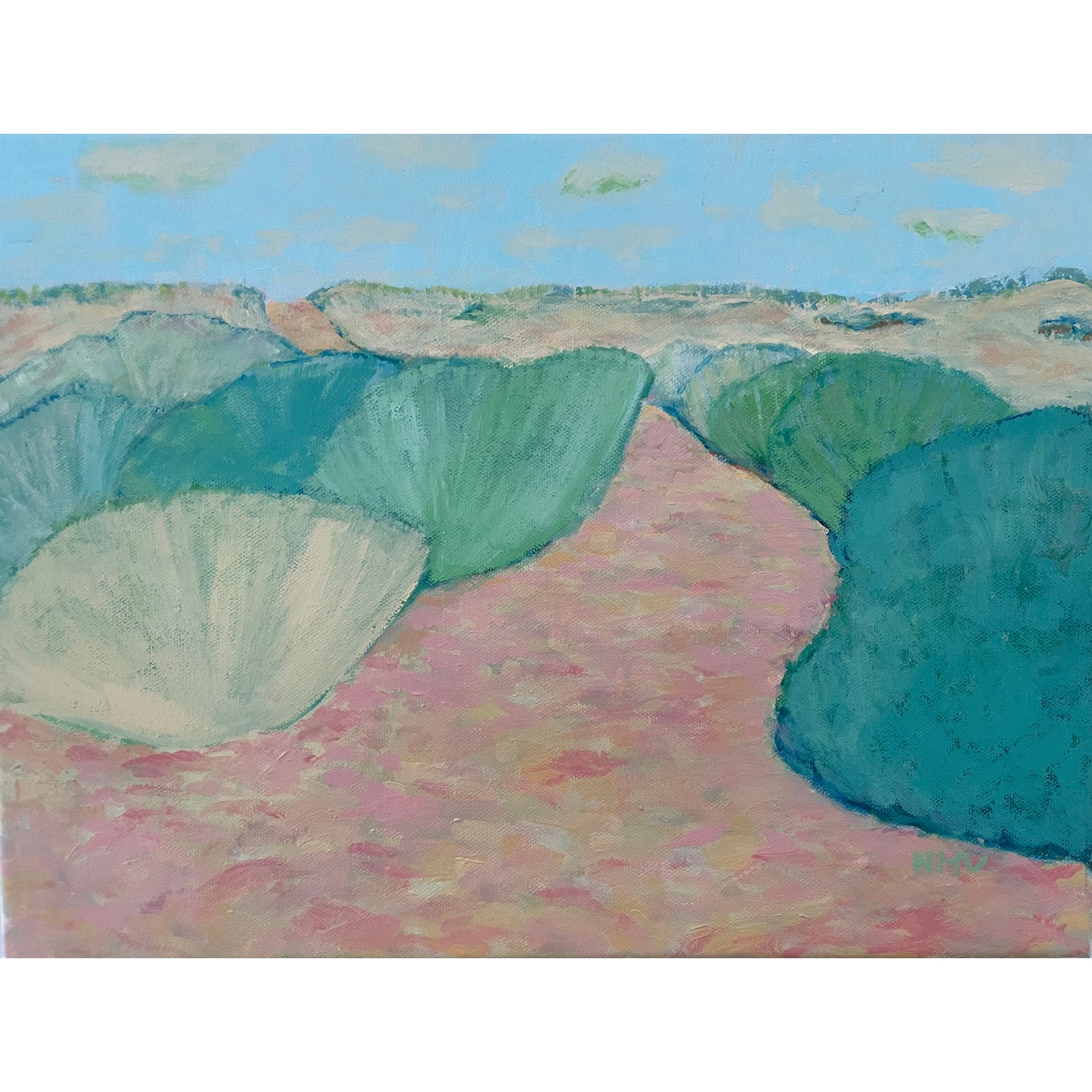 “Dune Stroll” Oil on Canvas by Nancy M. Vignola 2023 | Chairish