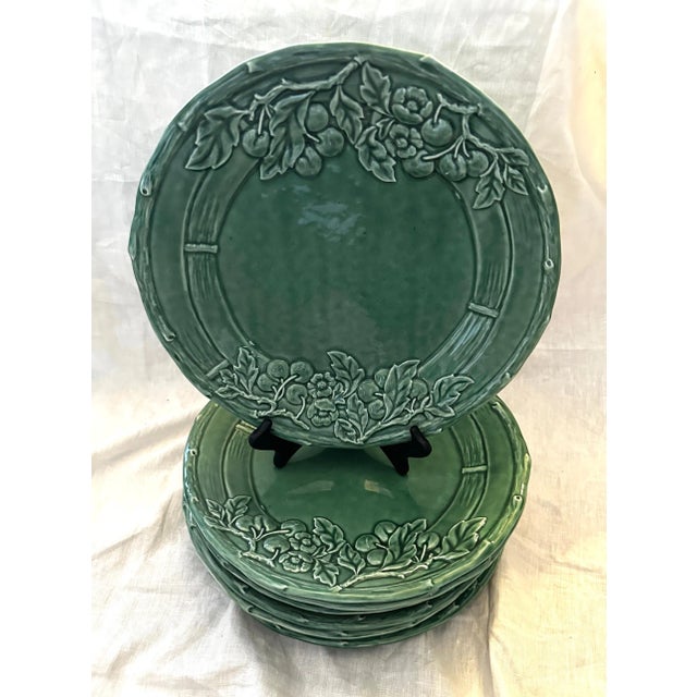 Vintage Porta Green Dinner Plates-A Set | Chairish