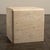 1980s Travertine Marble Stone Cube Side End Accent Table | Chairish