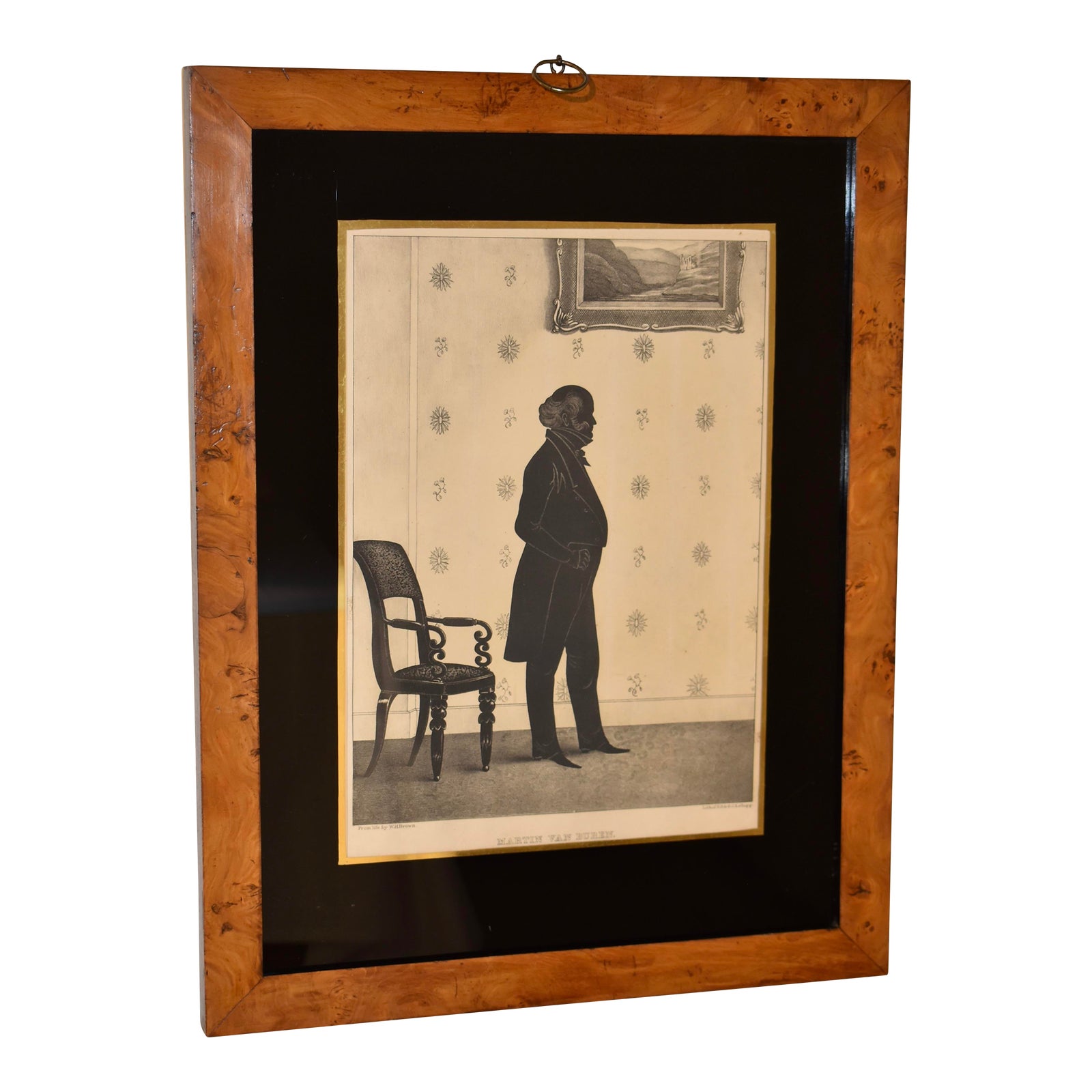 19th Century Framed Lithograph of Martin Van Buren | Chairish