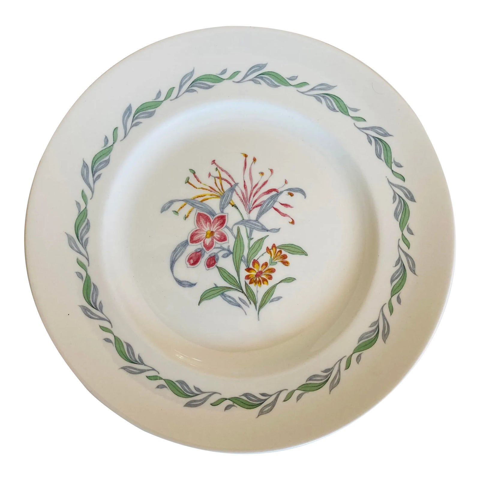 Vintage Royal Doulton " Fairfield " Pattern Dinner Plates S/4 | Chairish