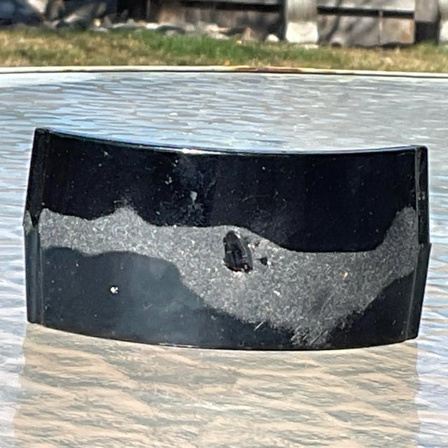 1930s Art Deco Black Glass Elephant Ink Blotter | Chairish