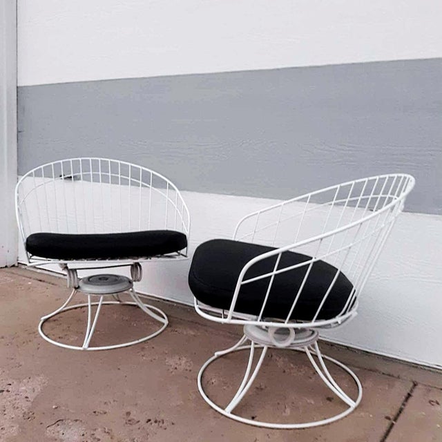 Homecrest Kingston Model 72 Swivel Rocker Barrel Back Chairs - Set of 2 ...