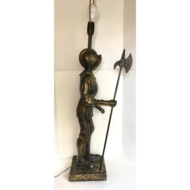 Vintage Knight in Full Armor Table Lamp | Chairish