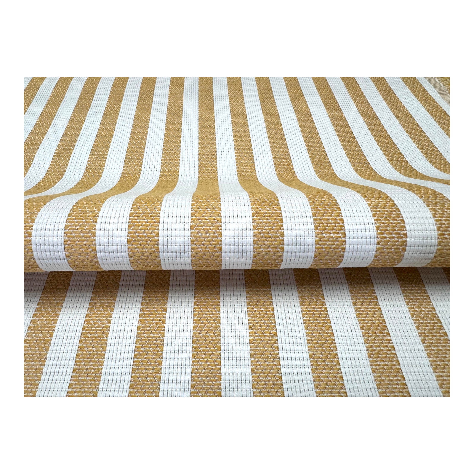 Pollack Outdoor Riviera Stripe Sunbeam Indoor Outdoor Golden Yellow ...