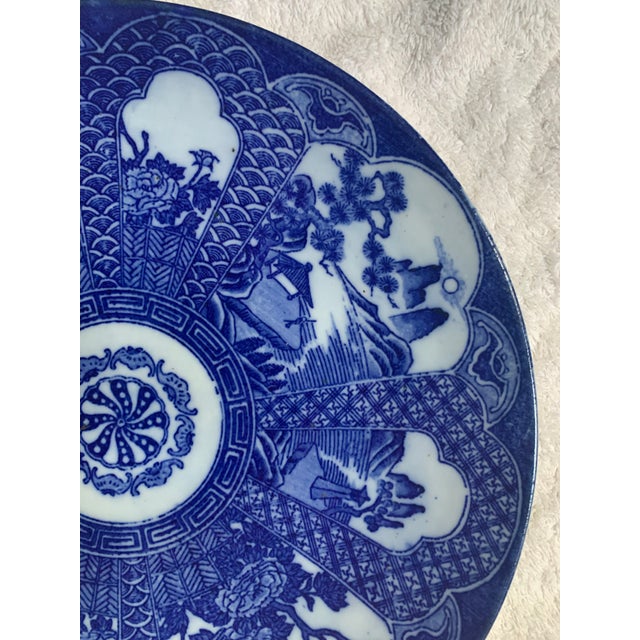 19th Century Antique Japanese Arita Transferware Porcelain Charger ...