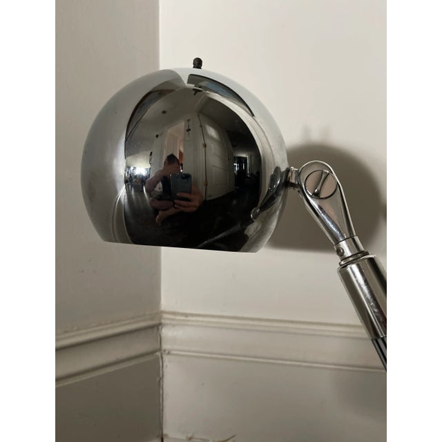 1970s Mid Century Chrome & Acrylic Snake Desk Lamp | Chairish