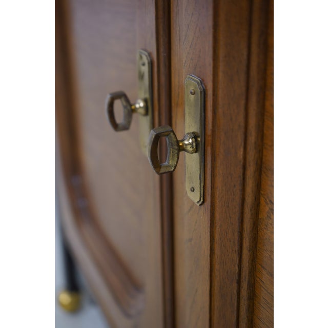 Thomasville Modern Design Flip Top Server Cabinet | Chairish