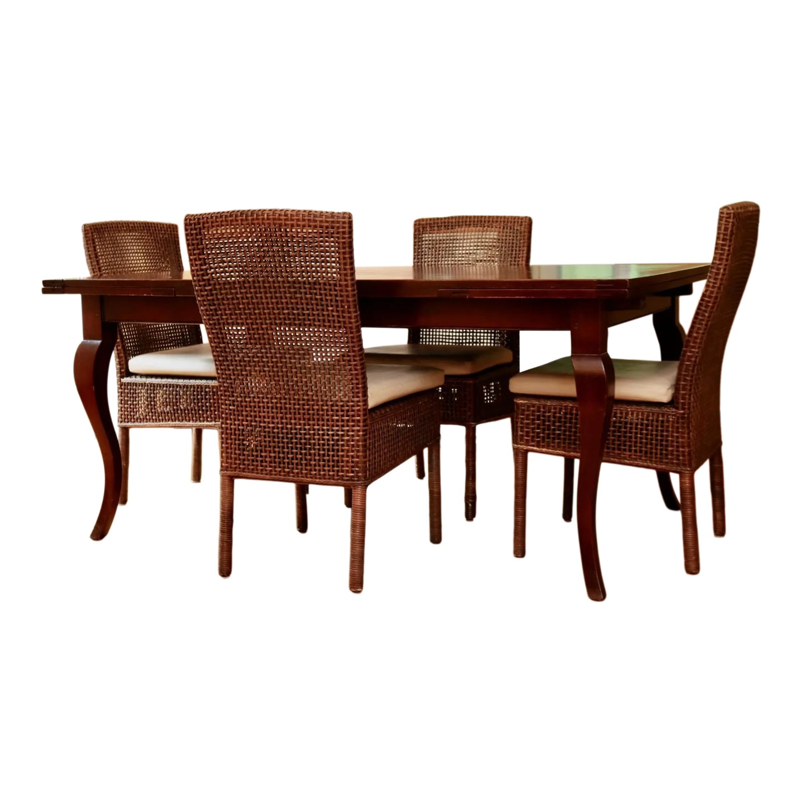 French Provincial Style Dining Set - 5 Pieces | Chairish