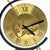 1970s Modernist Brass Mantel Clock, Weimar Germany | Chairish