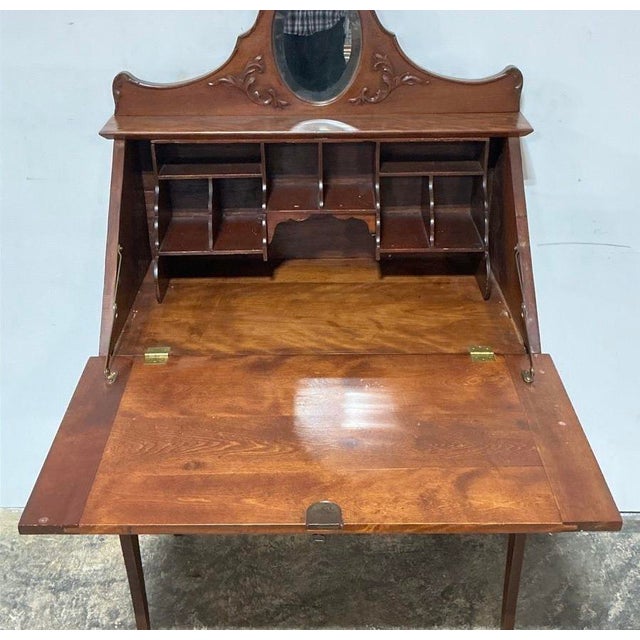 Antique Victorian Slant-Front Secretary Desk | Chairish