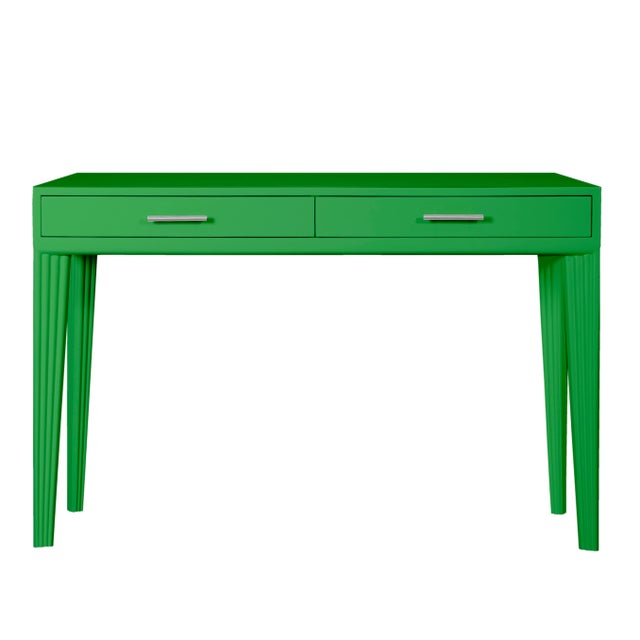Barcelona Desk - Bright Green | Chairish