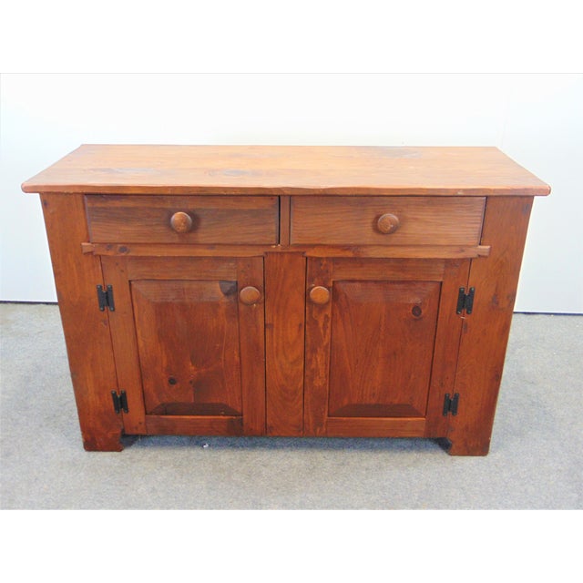 Hunt Country Furniture Rustic Pine Sideboard | Chairish