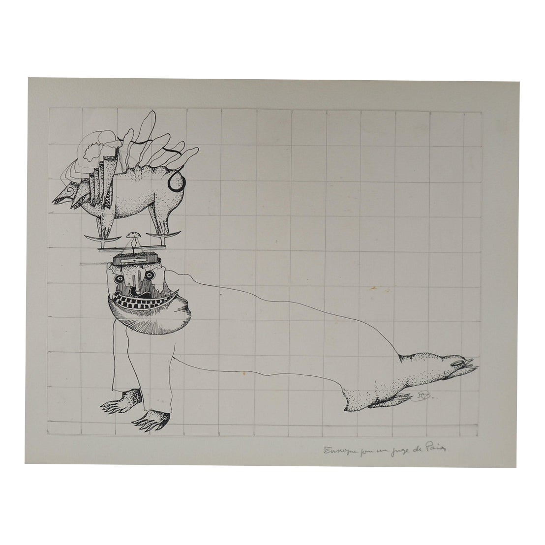 Jean-Claude SILBERMANN, Sneaky signs, The judge's Scales, Drawing ...