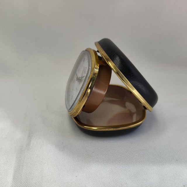 1960’s Japan Folding Travel Alarm Clock “Sextant” | Chairish