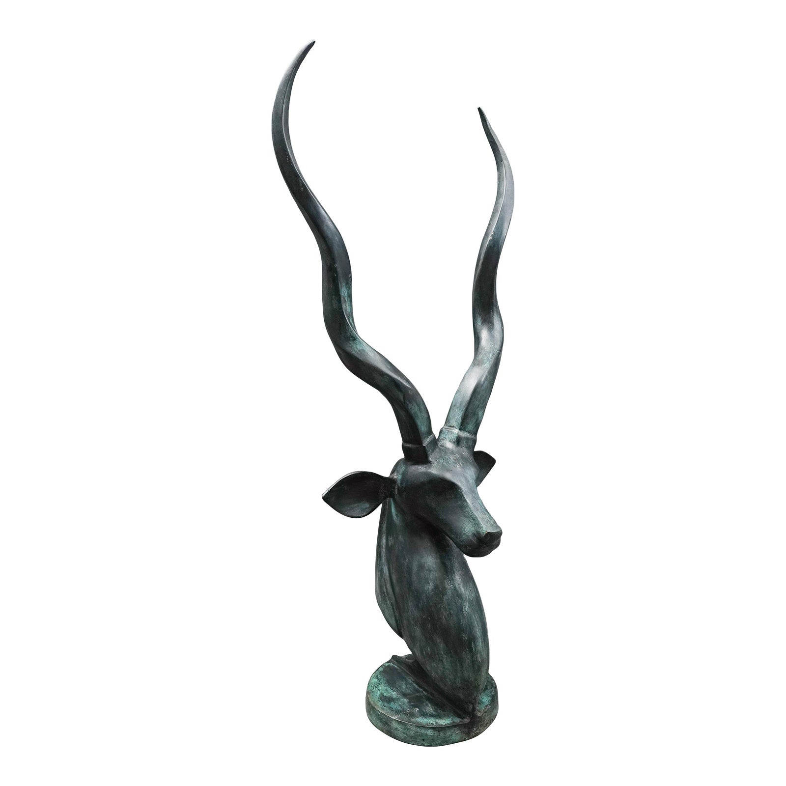 Vintage Maitland-Smith Kudu Antelope Gazelle Head Bust Statue Sculpture ...