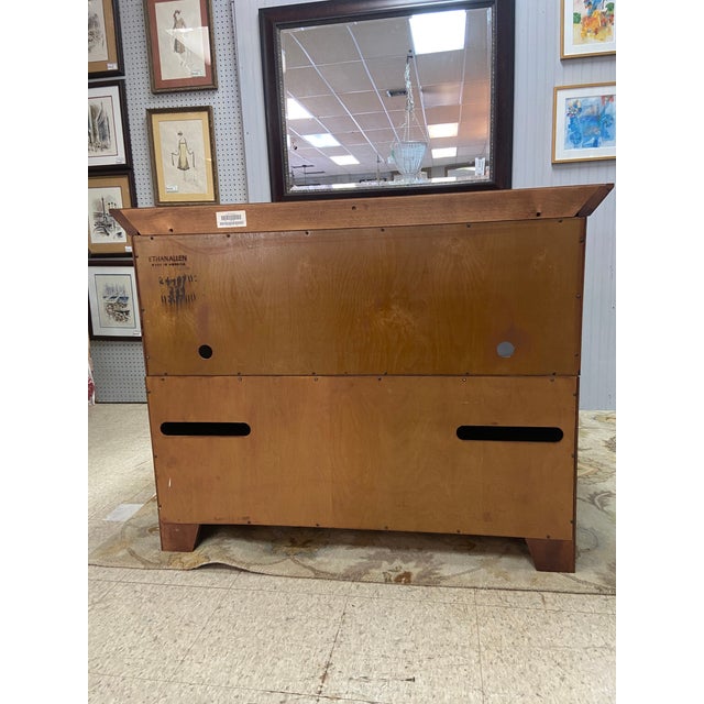 1980s Ethan Allen Tv Stand/Vhs Tapes Shelving | Chairish